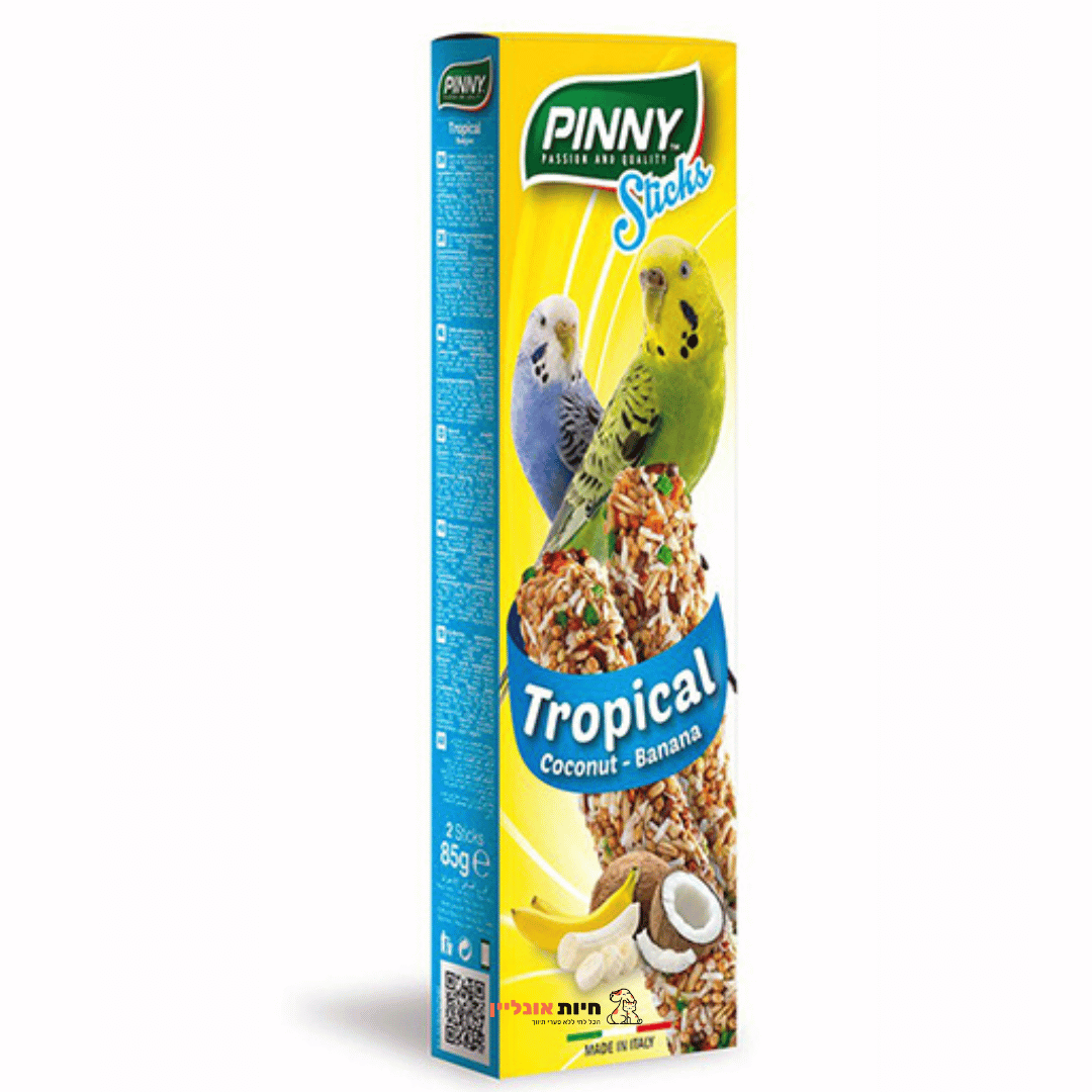 מקל דבש פירות לתוכונים עם קוקוס ובננה | Pinny - חיות אונליין